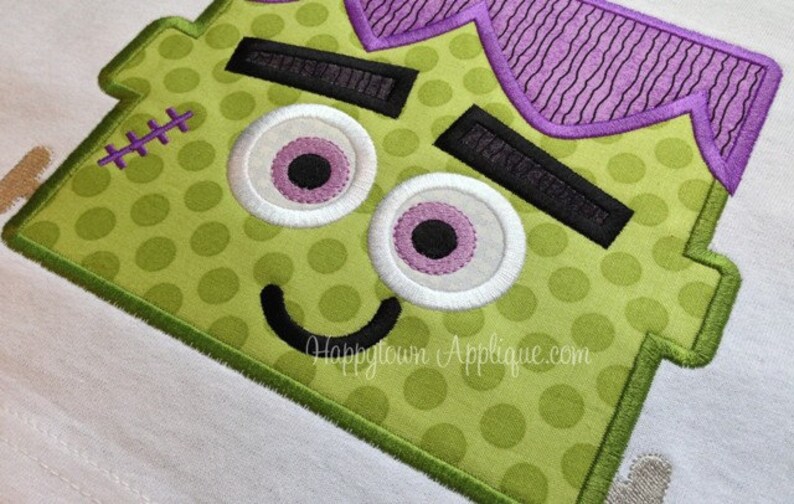 Frankenstein Machine Applique Design - Etsy