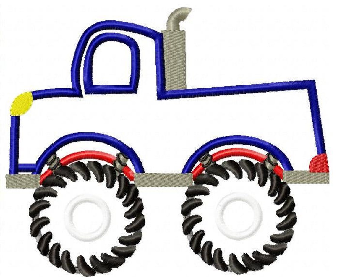 Truck Machine Embroidery Design | Etsy
