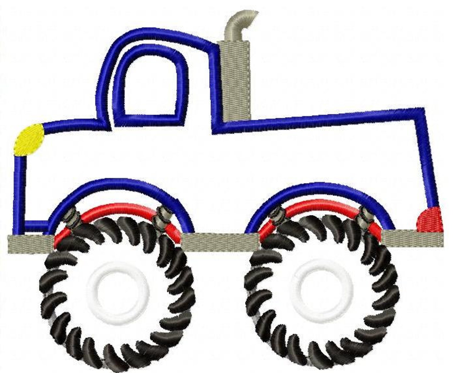 Truck Machine Embroidery Design | Etsy