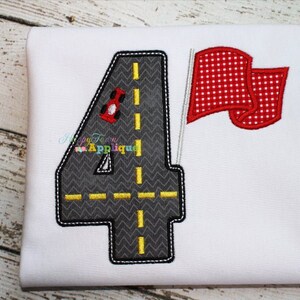 Race Car Number Set Machine Embroidery Design - Etsy