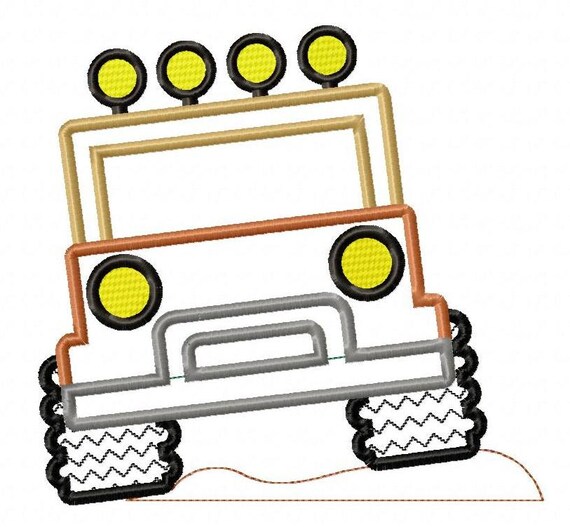 Jeep Machine Embroidery Design - Etsy
