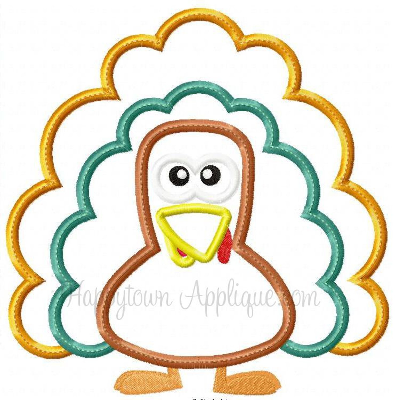 Turkey Machine Embroidery Design - Etsy