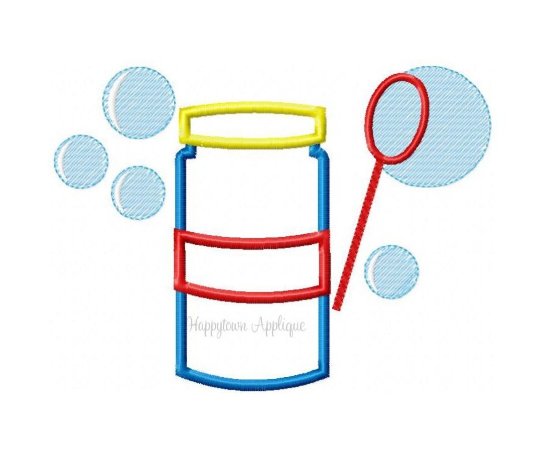 Blowing Bubbles Machine Embroidery Design - Etsy