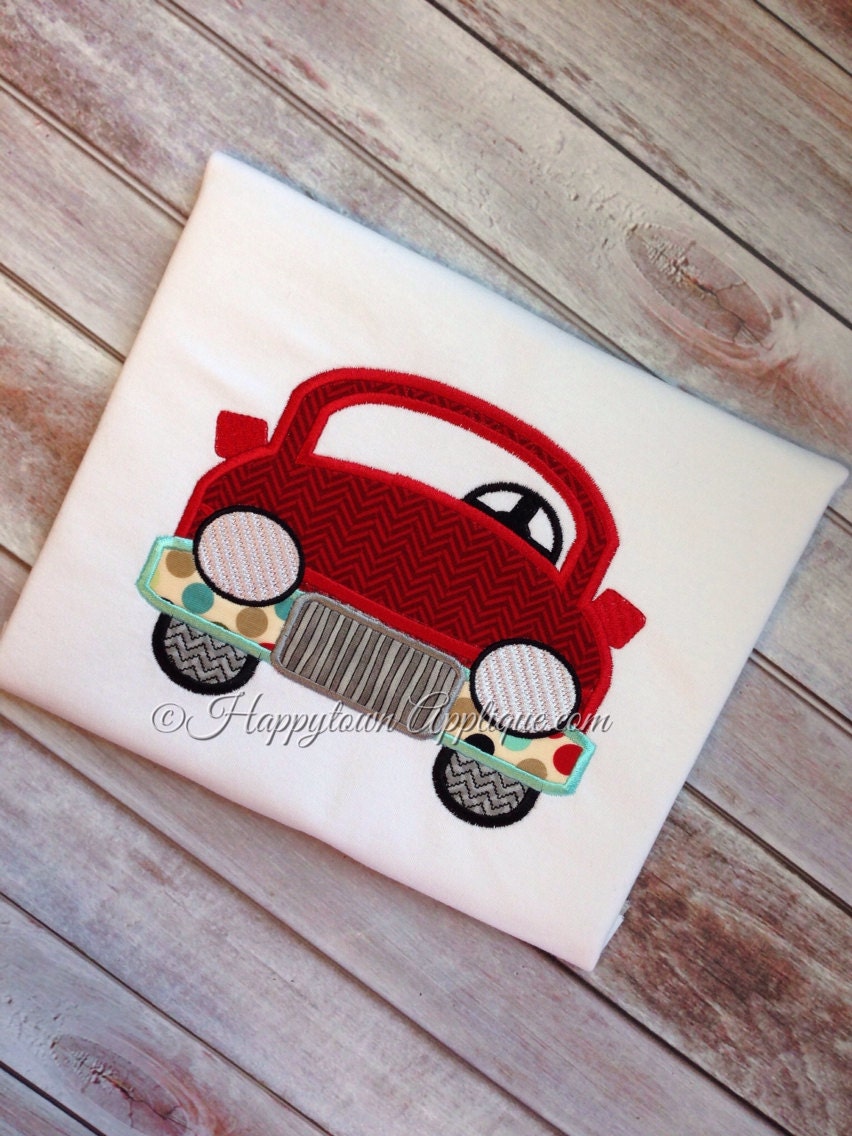 Car 2 Machine Embroidery Design | Etsy