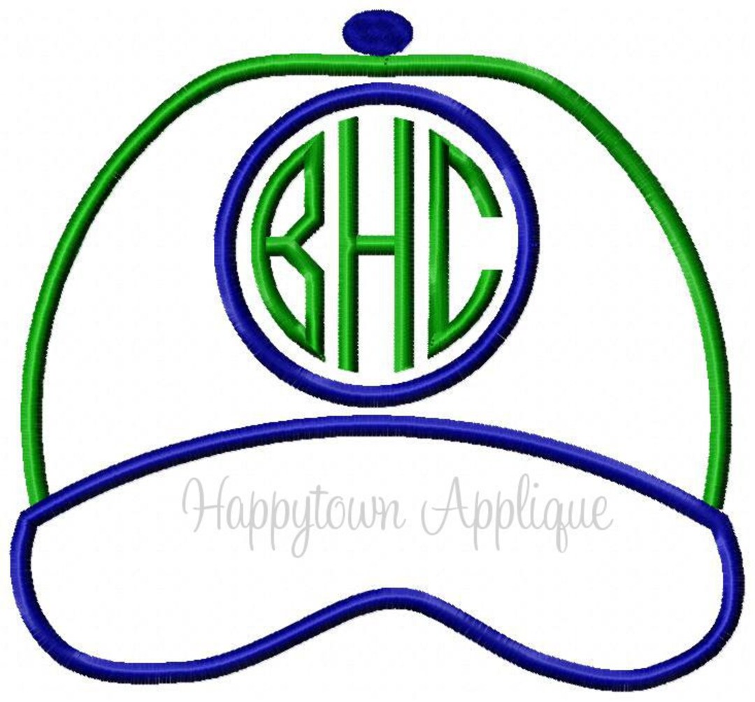 Baseball Hat Machine Embroidery Design - Etsy