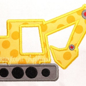 Excavator Machine Embroidery Design - Etsy