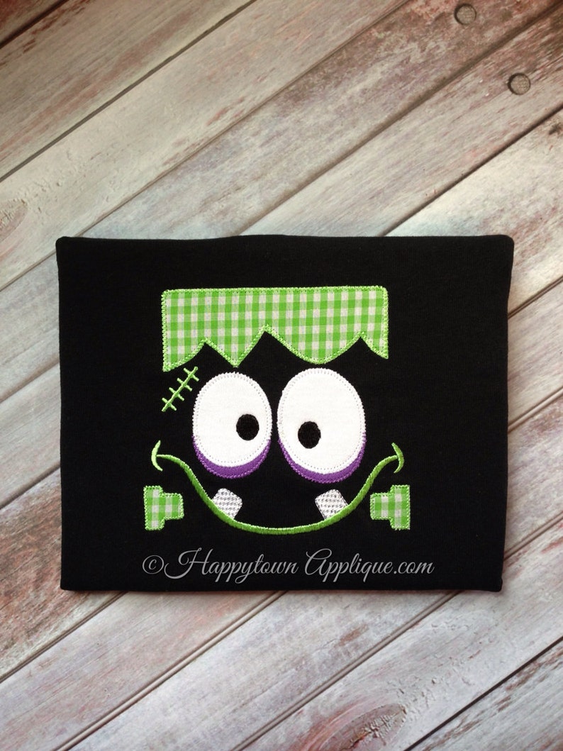 Silly Frankenstein Machine Applique Design - Etsy