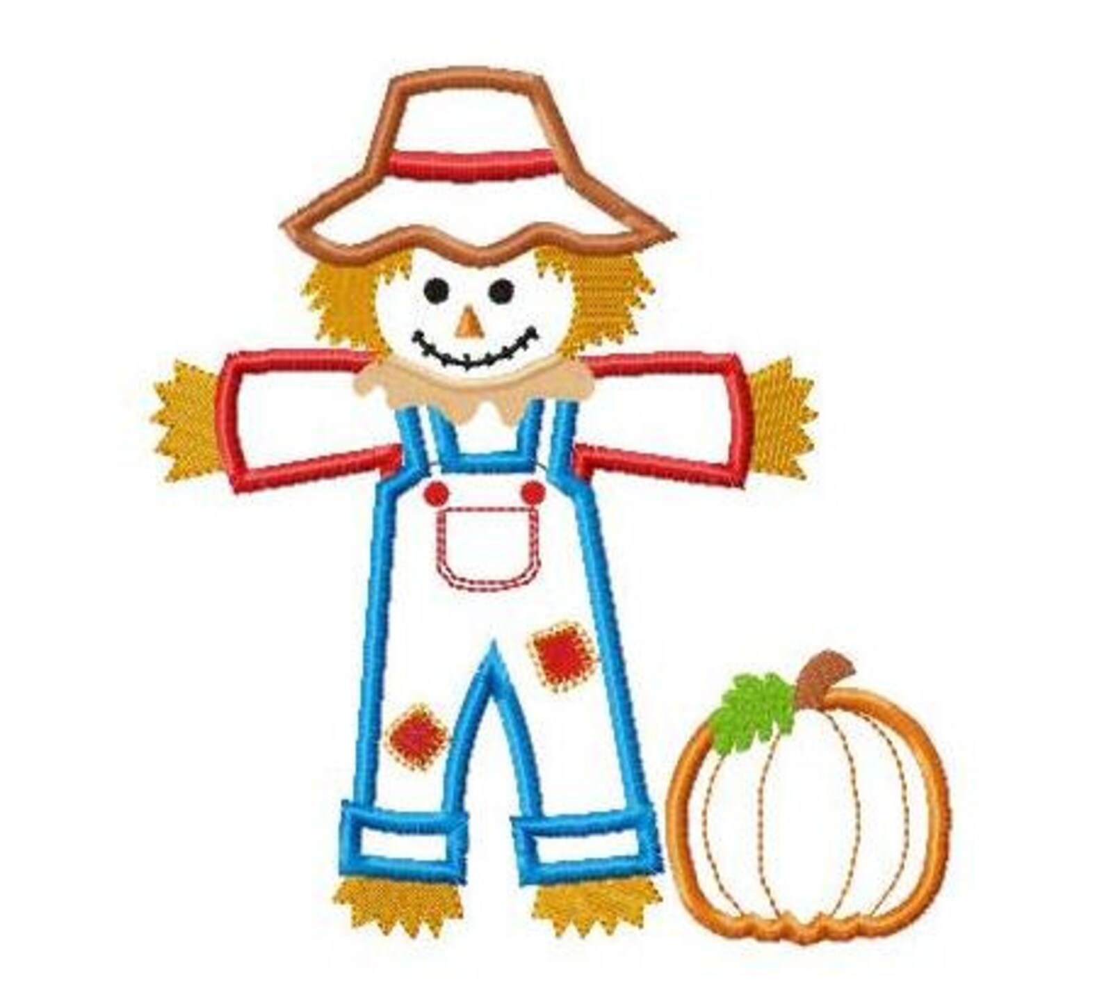 Scarecrow Boy Machine Embroidery Design - Etsy