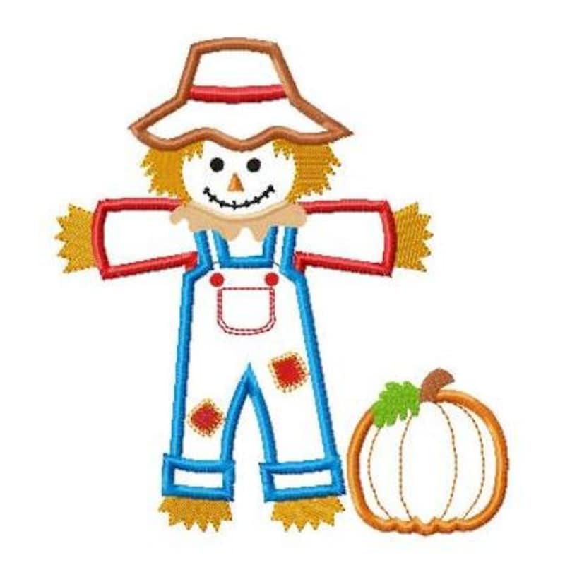 Scarecrow Embroidery - Etsy