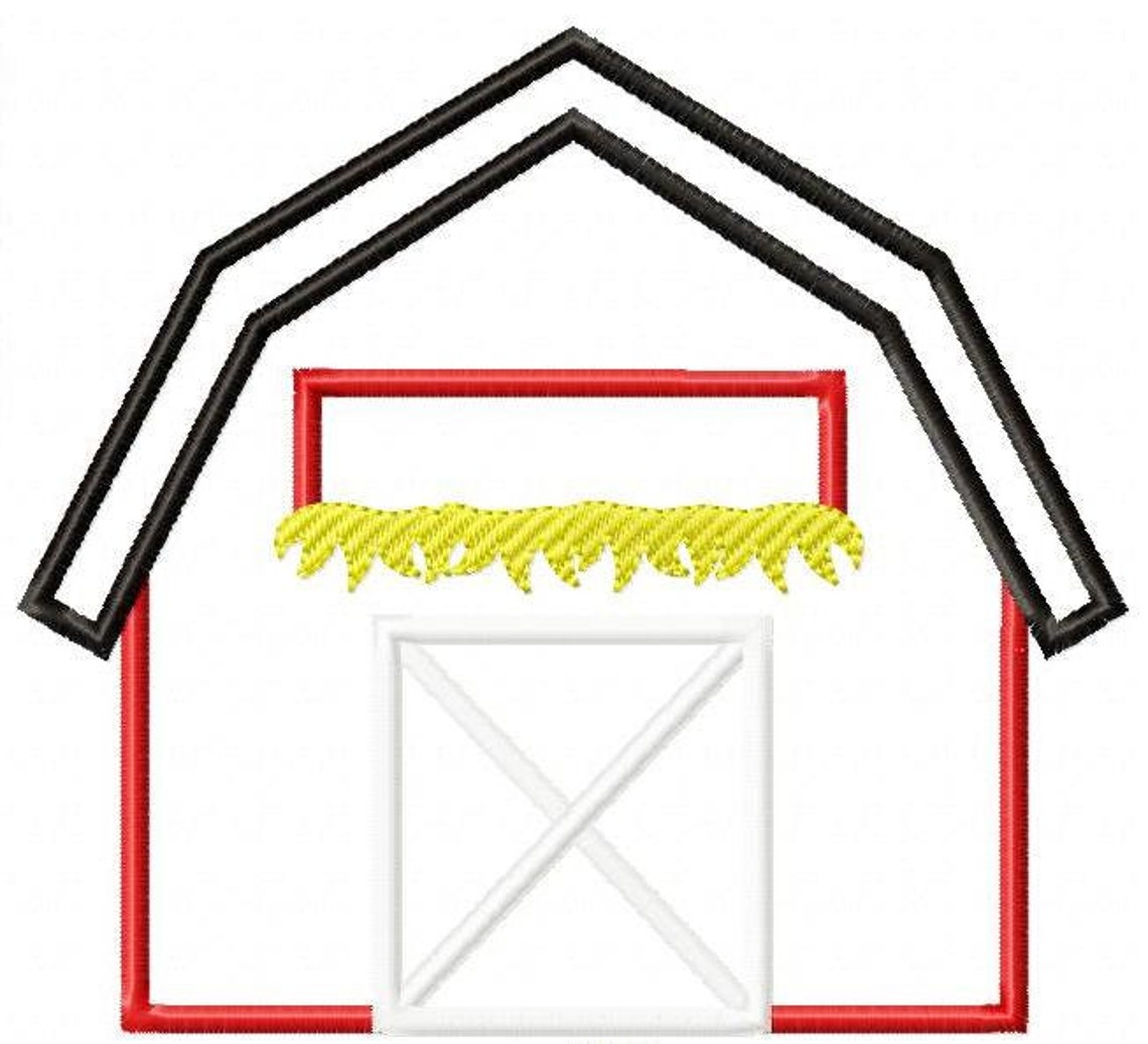 Barn Machine Embroidery Design - Etsy