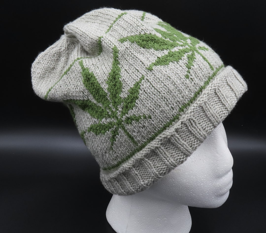 Knitting Pattern: Marijuana Leaf Hat Adult Size - Digital Download - Etsy Canada