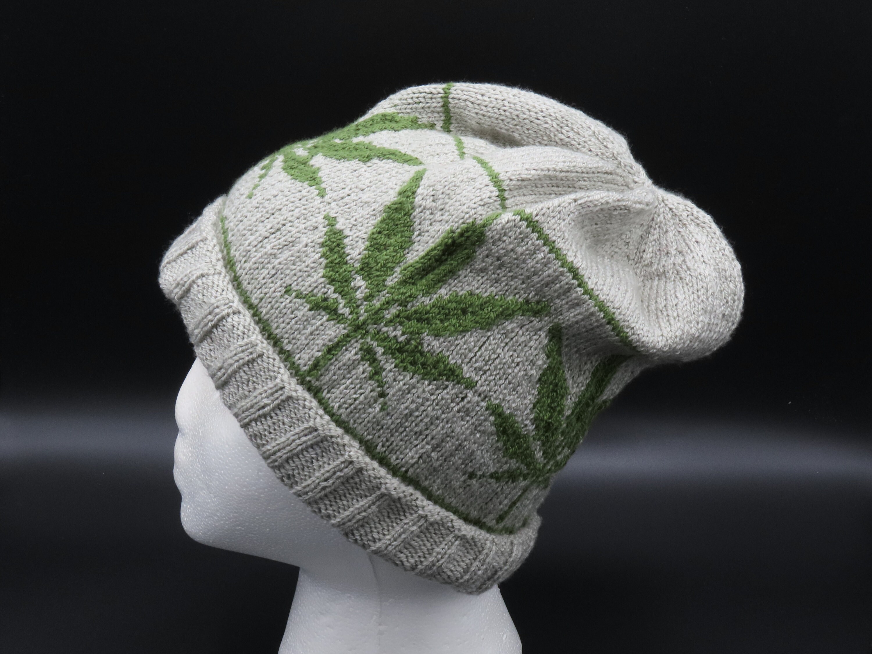 Knitting Pattern: Marijuana Leaf Hat Adult Size - Digital Download - Etsy Canada