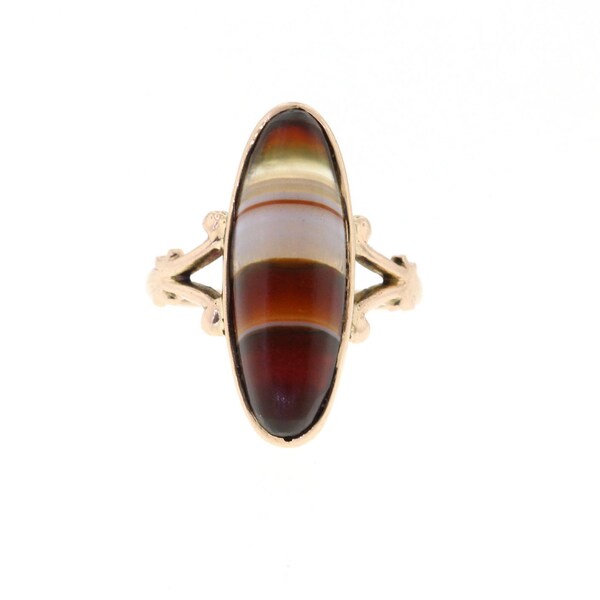 Banded Agate Ring - Etsy