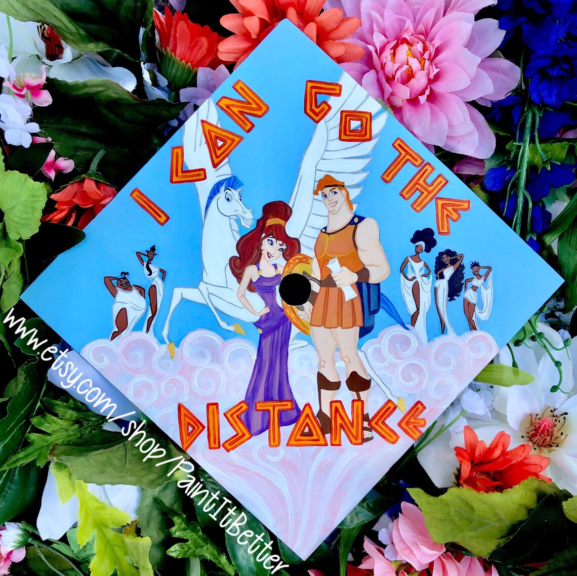 Custom Greek Gods Grad/graduation Cap Painting - Etsy