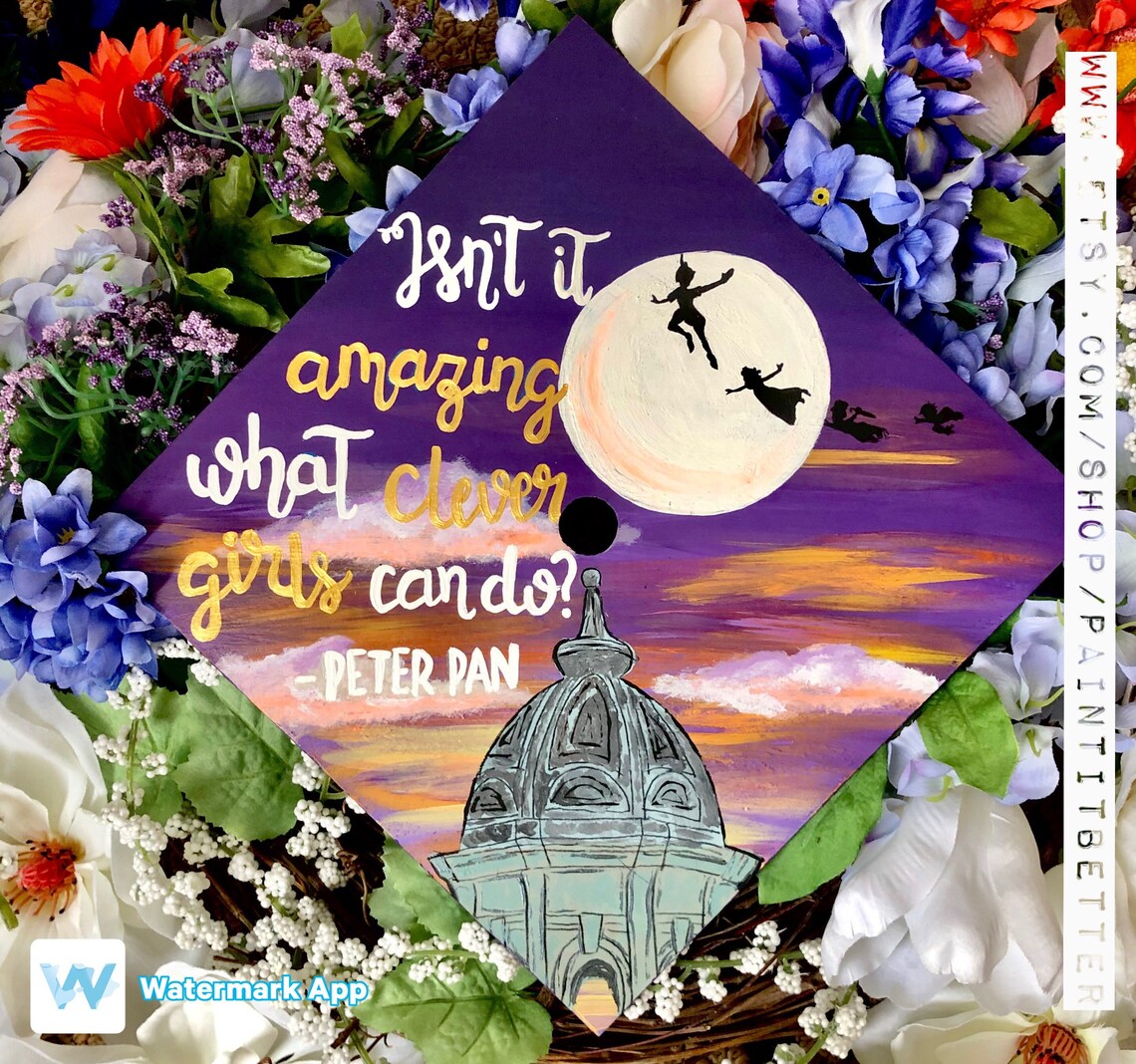 Custom British Grad/graduation Cap Painting - Etsy
