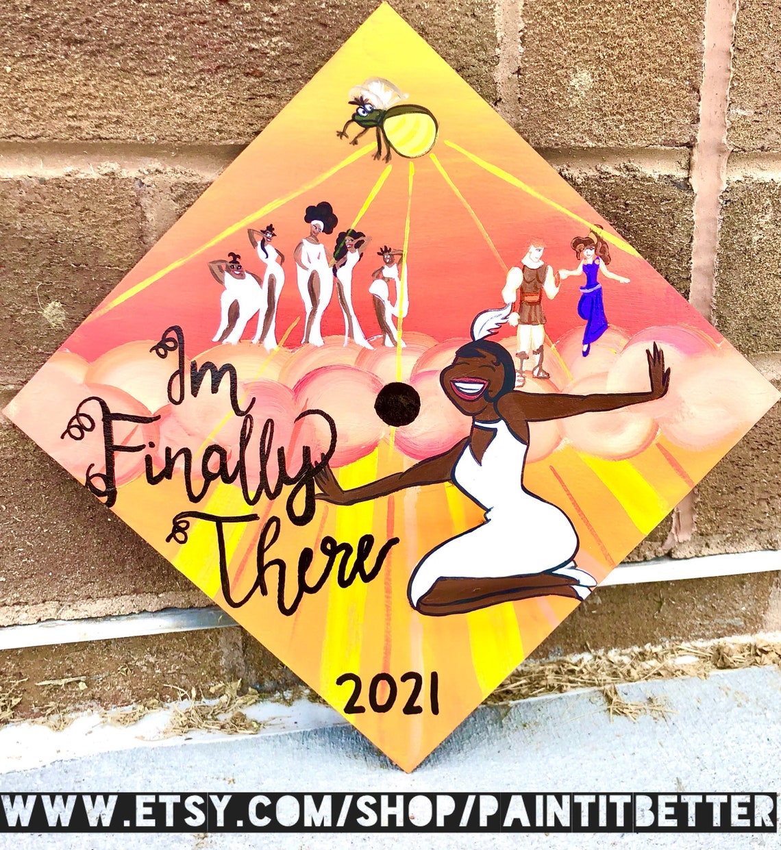 Custom Montage Grad/graduation Cap Painting | Etsy