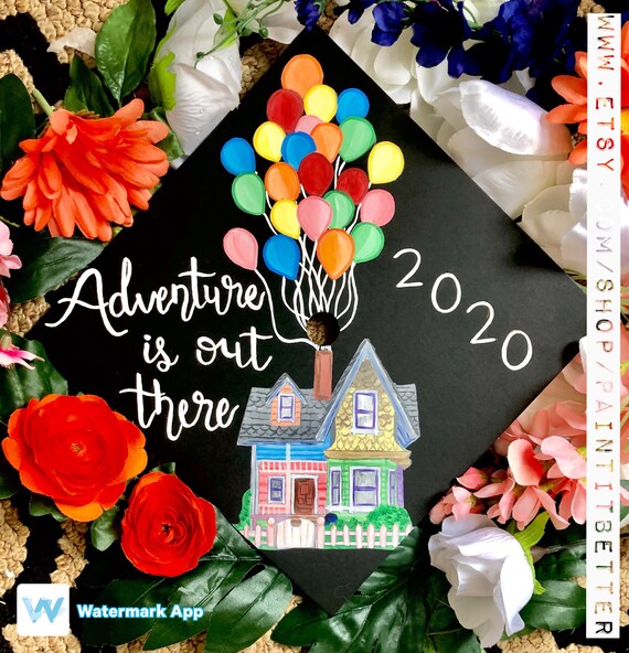 Custom Balloons Grad/graduation Cap Painting | Etsy
