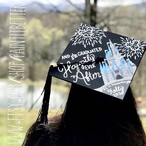 Custom Grad/graduation Cap Painting in Remembrance - Etsy
