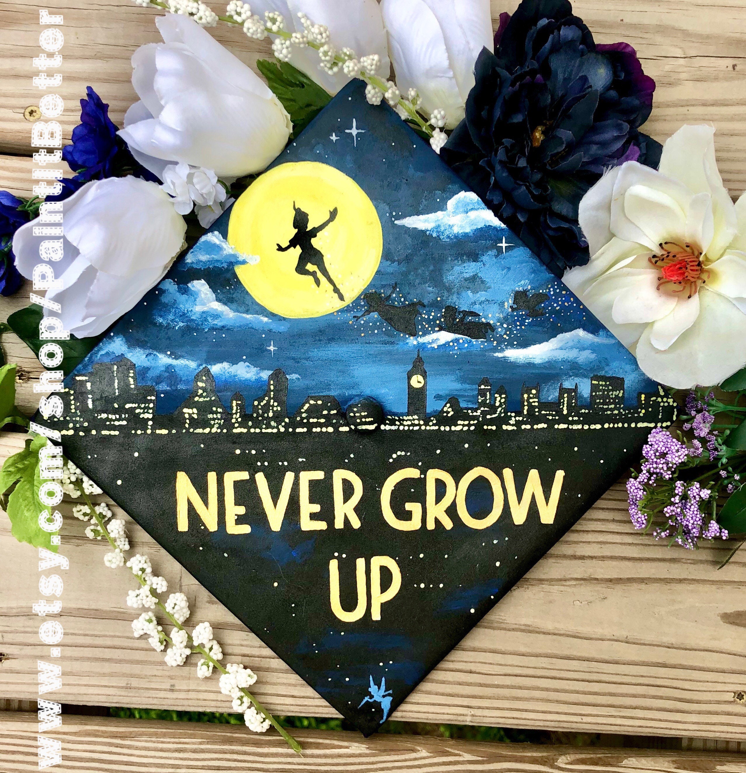 Custom British Grad/graduation Cap Painting - Etsy