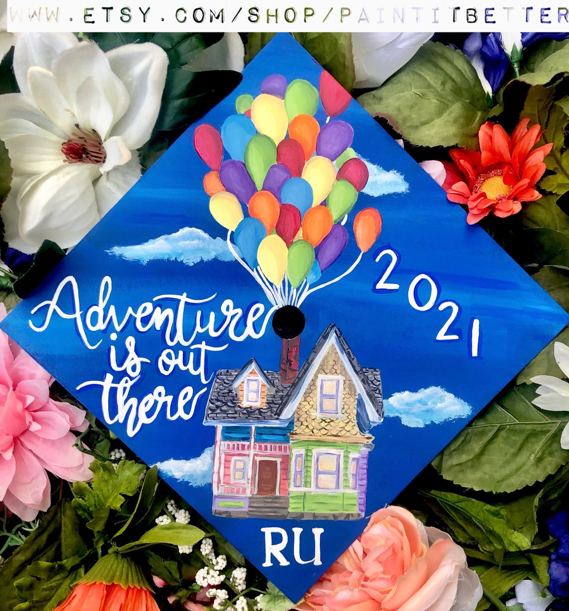 Custom Balloons Grad/graduation Cap Painting - Etsy