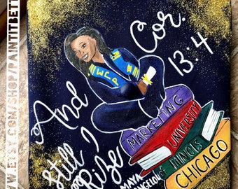 Custom British Grad/graduation Cap Painting | Etsy