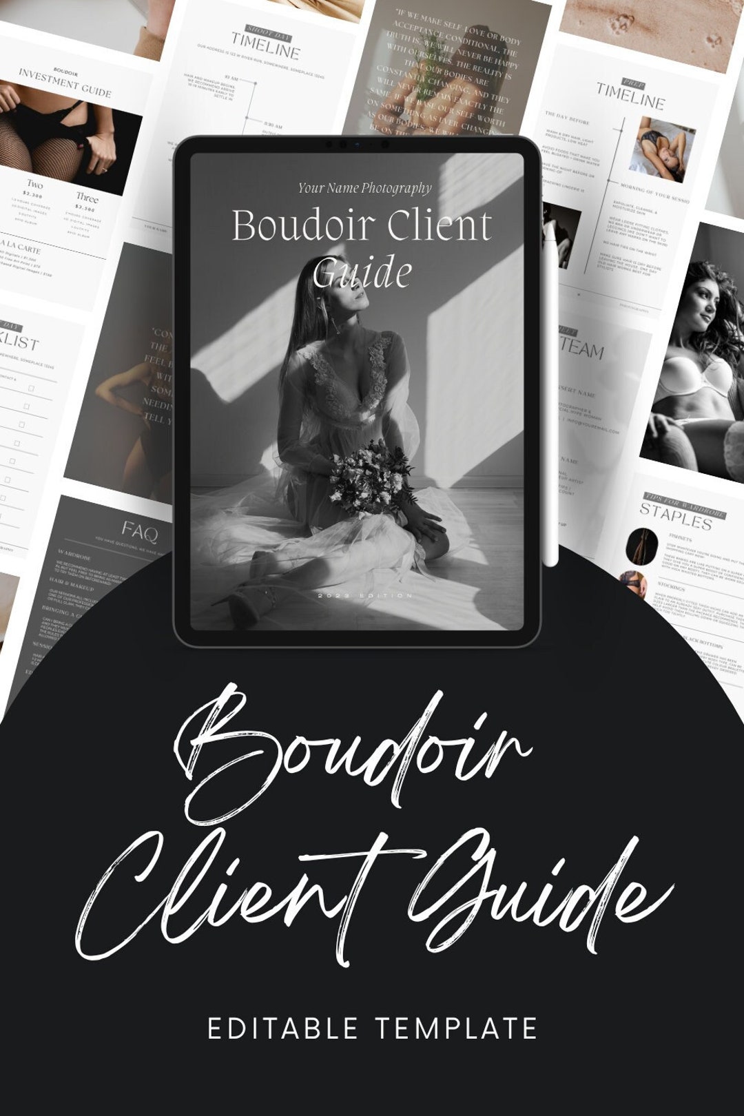 Boudoir Client Guide Customizable Template for CANVA Boudoir Style ...