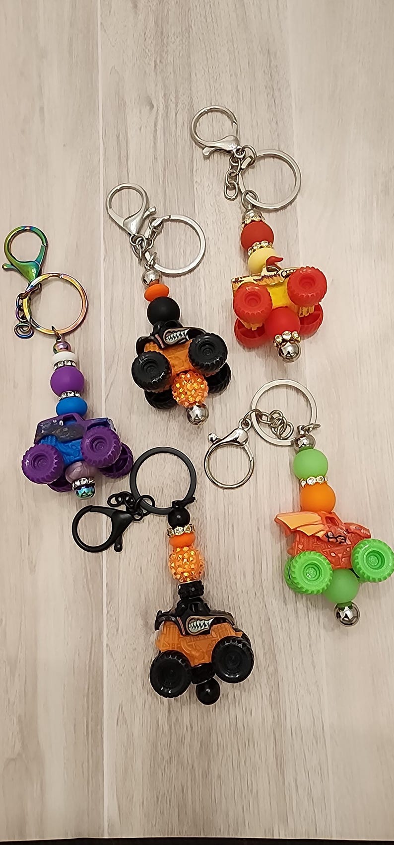 Monster Jam Truck Keychain - Etsy