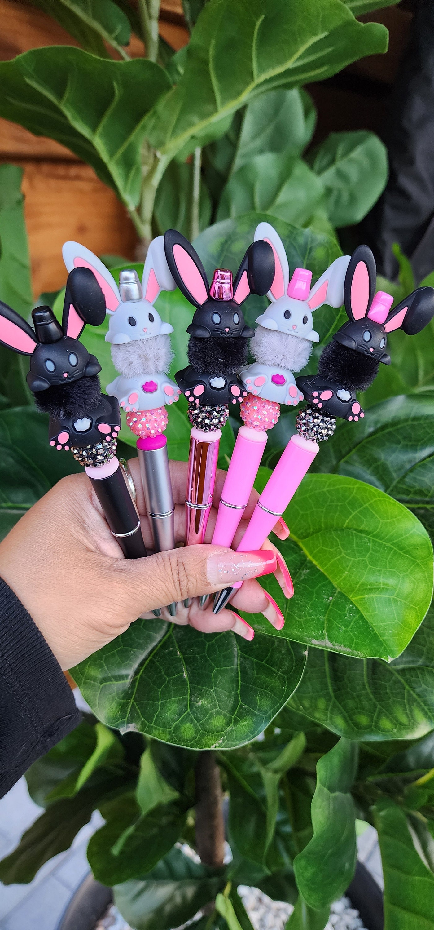 Fuzzy Bunny Pens - Etsy