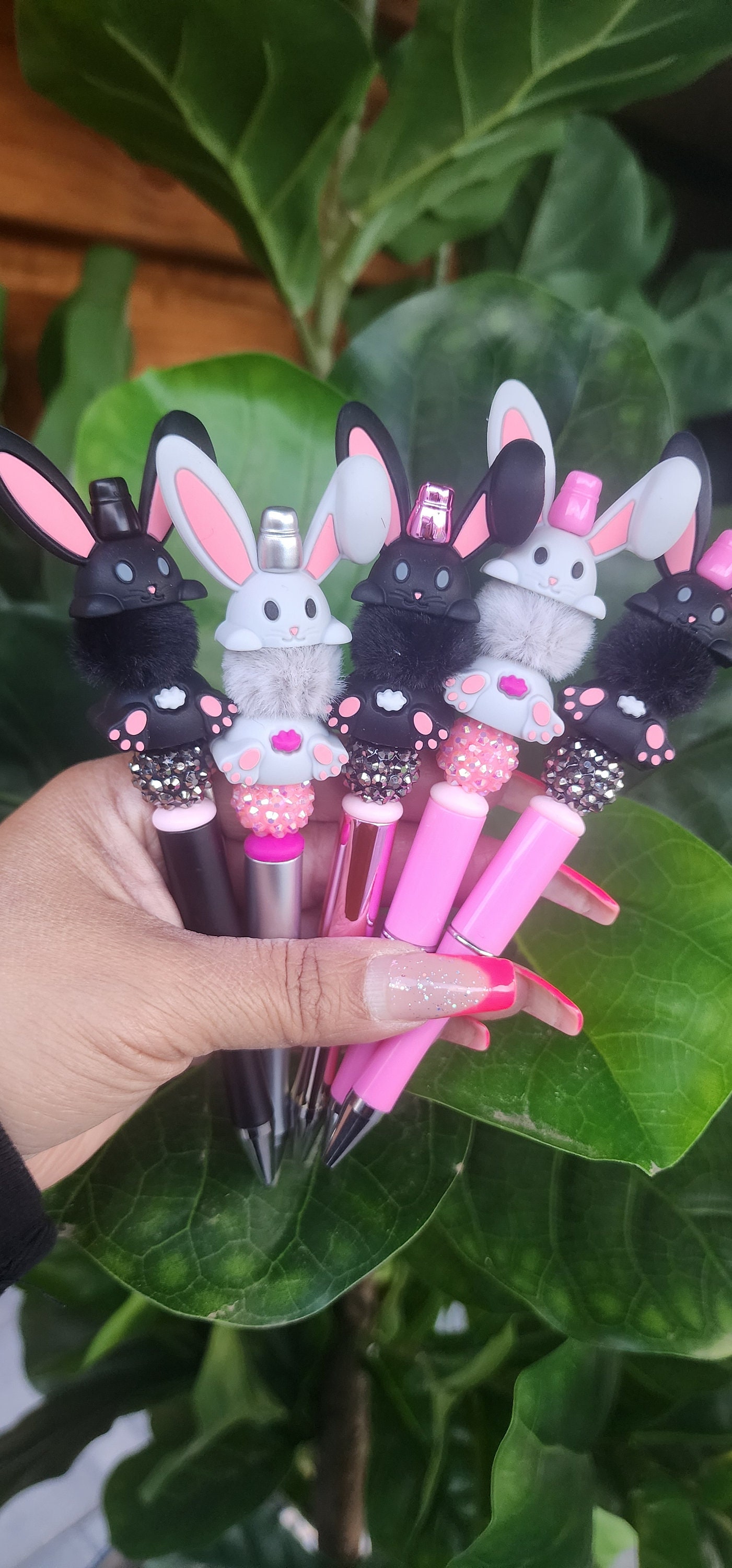 Fuzzy Bunny Pens - Etsy