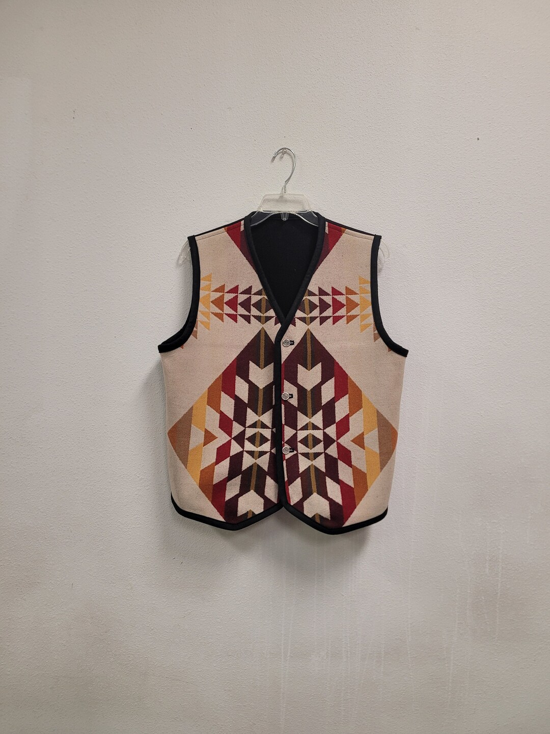Southwestern Reversible Native American Wool Vest - Etsy
