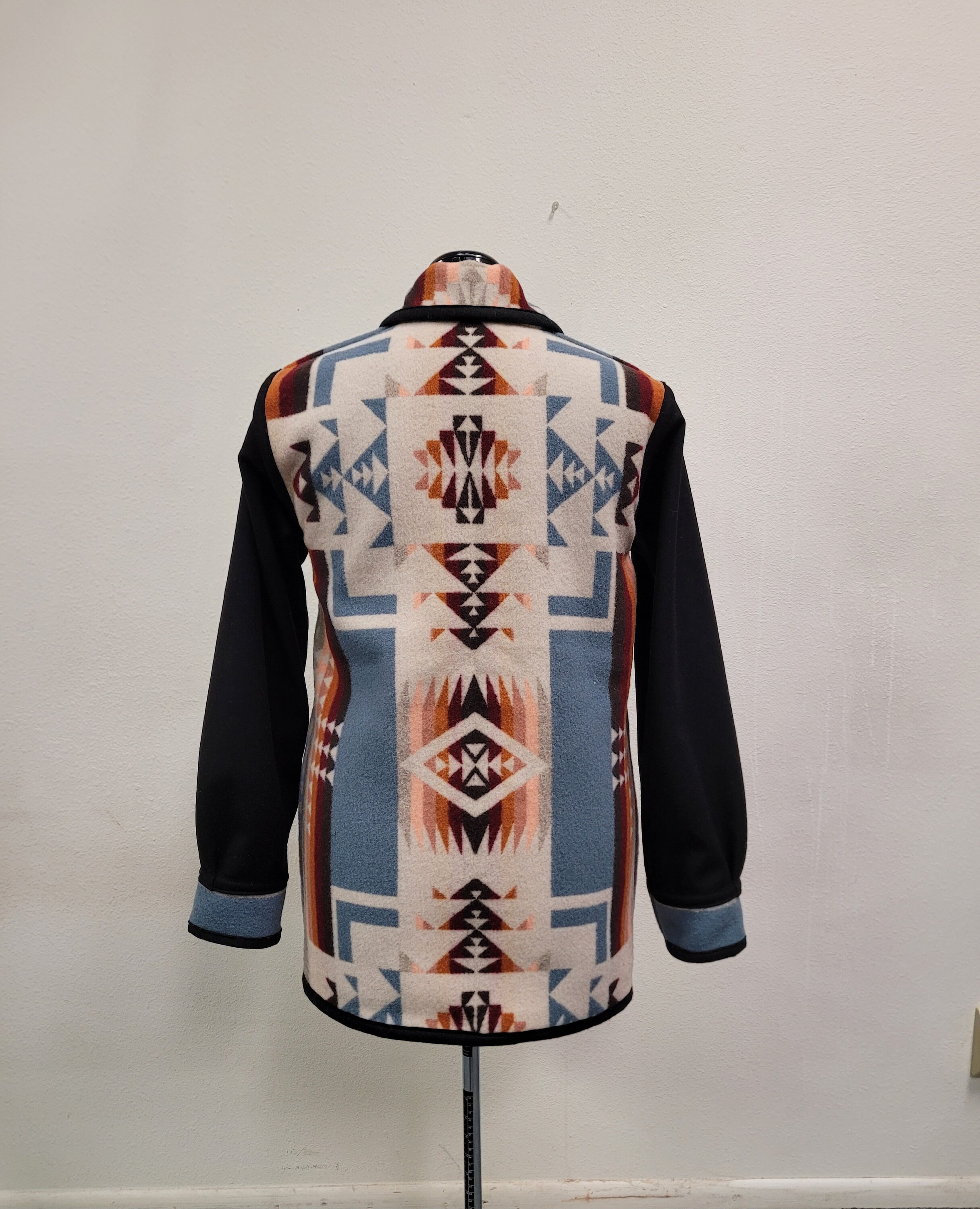 Southwest Wool Native American Reversible Blanket Coat - Etsy