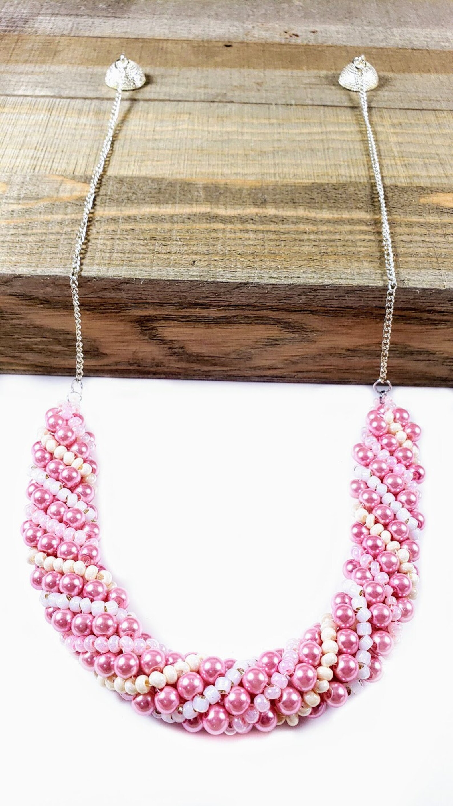 Beaded Rope Necklace - Beaded Rope Choker - Statement Rope Necklace ...