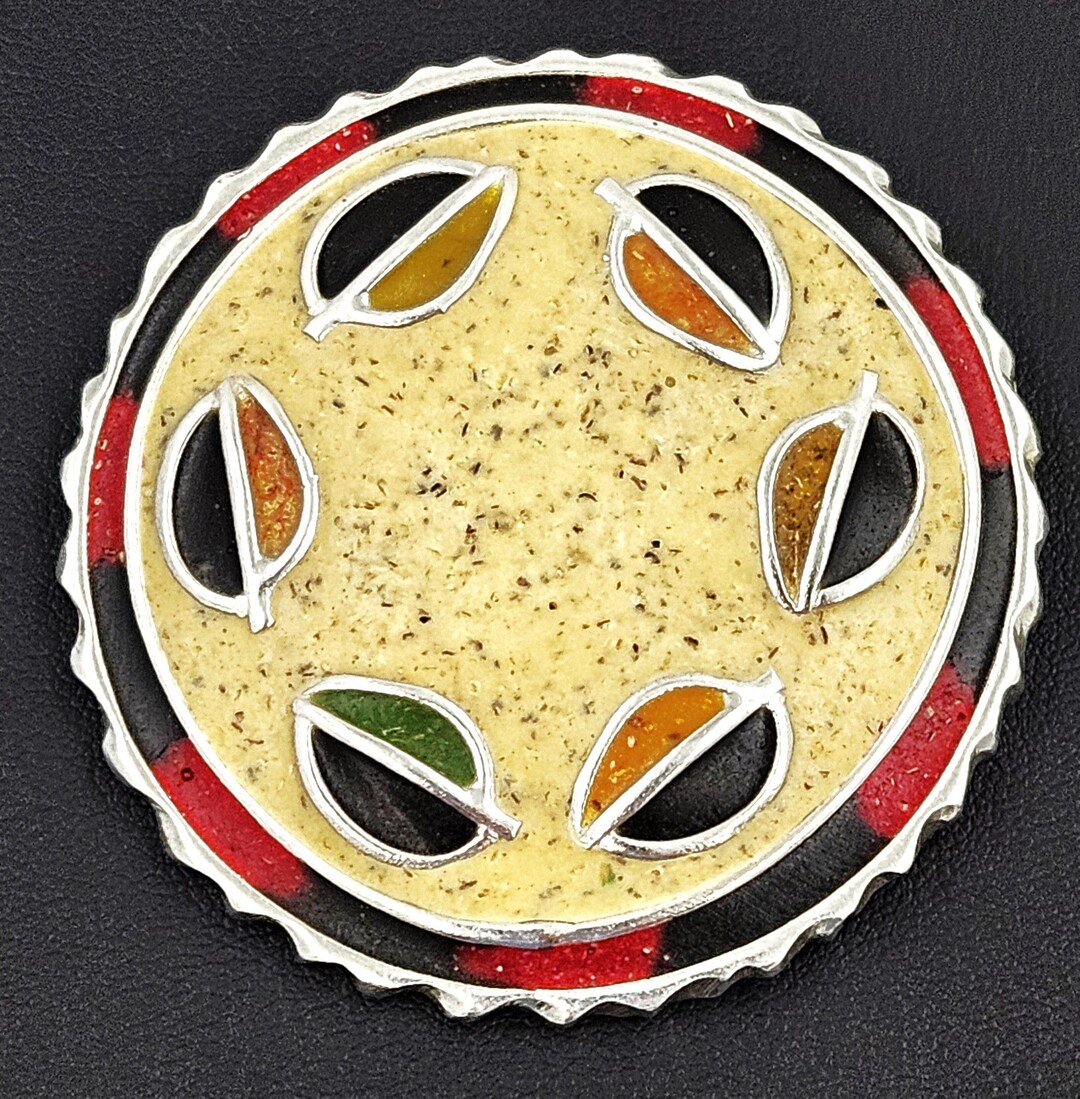 David Urso Sterling Silver Brooch: Modernist Resin Leaves, 1990s - Etsy