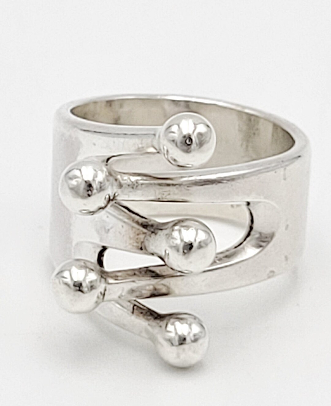 Norway Plus Designs AGE Sterling Modernist 5 Prong Jester Ring - Etsy