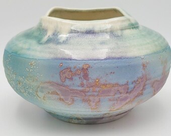 Stunning Postmodern Tony Evans Raku Ceramic Vase - Signed - Etsy