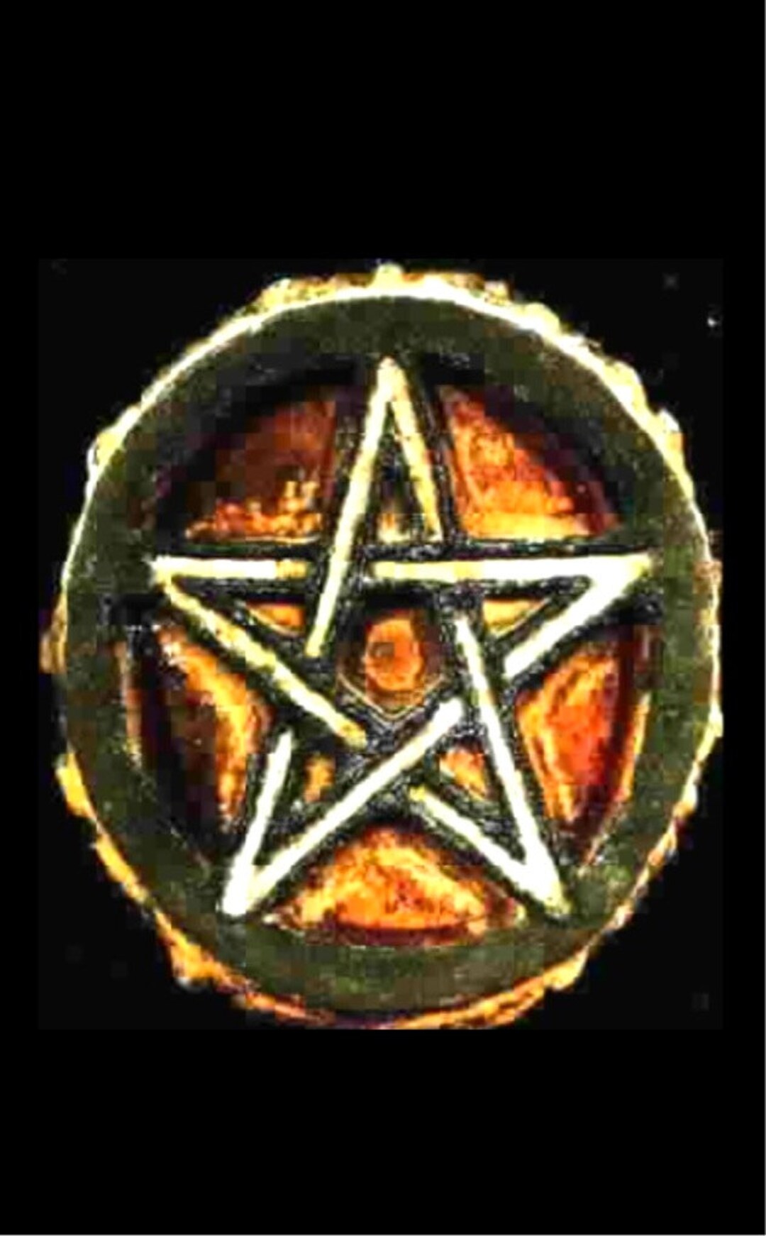 Pentacle Symbol Handcrafted Stone Pentagram Rock Wall Art 2500 B.C. - Etsy