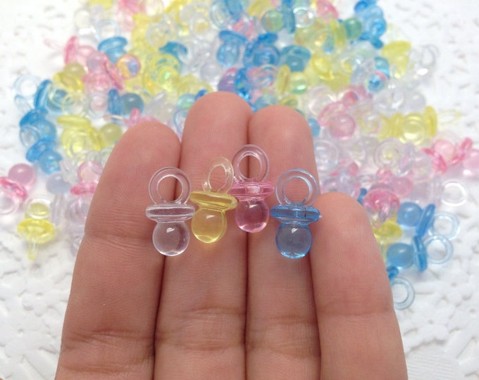 48 Micro Mini Pacifiers Mixed Colors for Baby Shower or Gender - Etsy