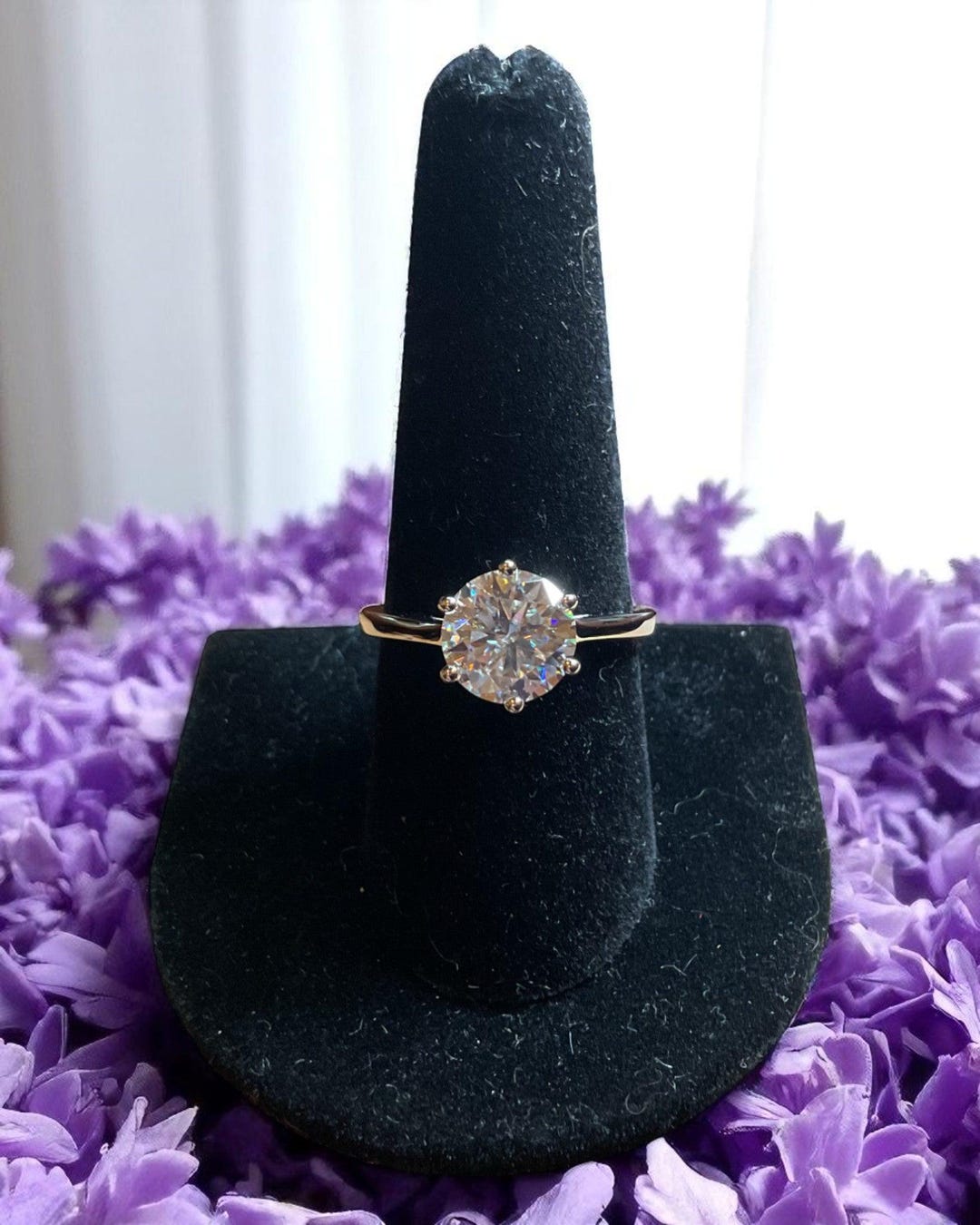 Bling Collection - Solitaire Ring (moissanite) - Etsy