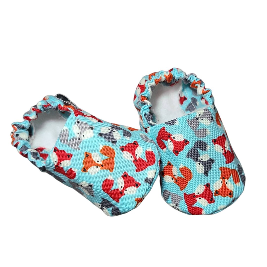 Fox Baby Booties, Fox Baby Slippers, Fox Baby Gift, Baby Crib Shoes ...