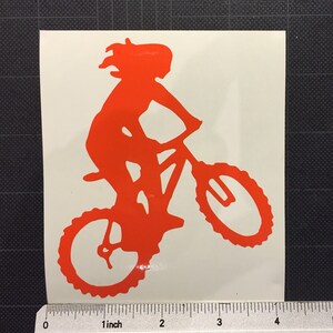 Mountain Biking Woman Vinyl Decal Girl MTN Biking Mtb - Etsy