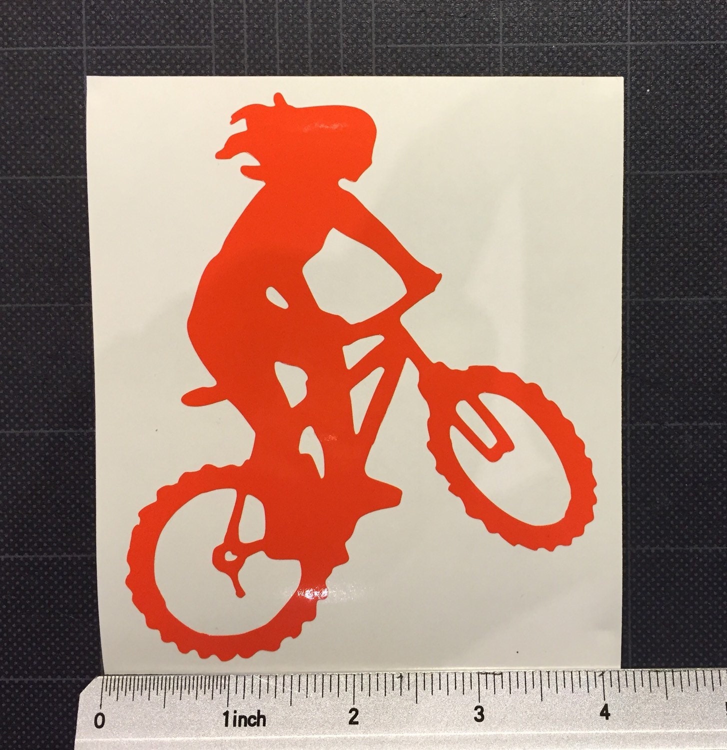 Mountain Biking Woman Vinyl Decal Girl MTN Biking Mtb - Etsy