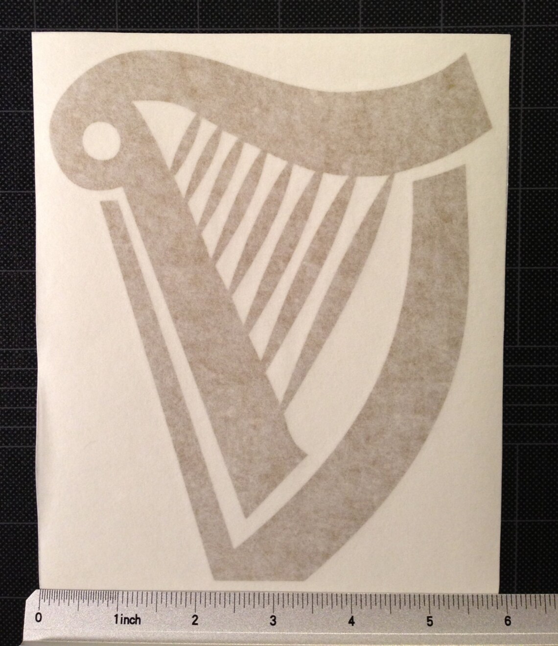 Golden Harp Vinyl Decal Sticker - Etsy