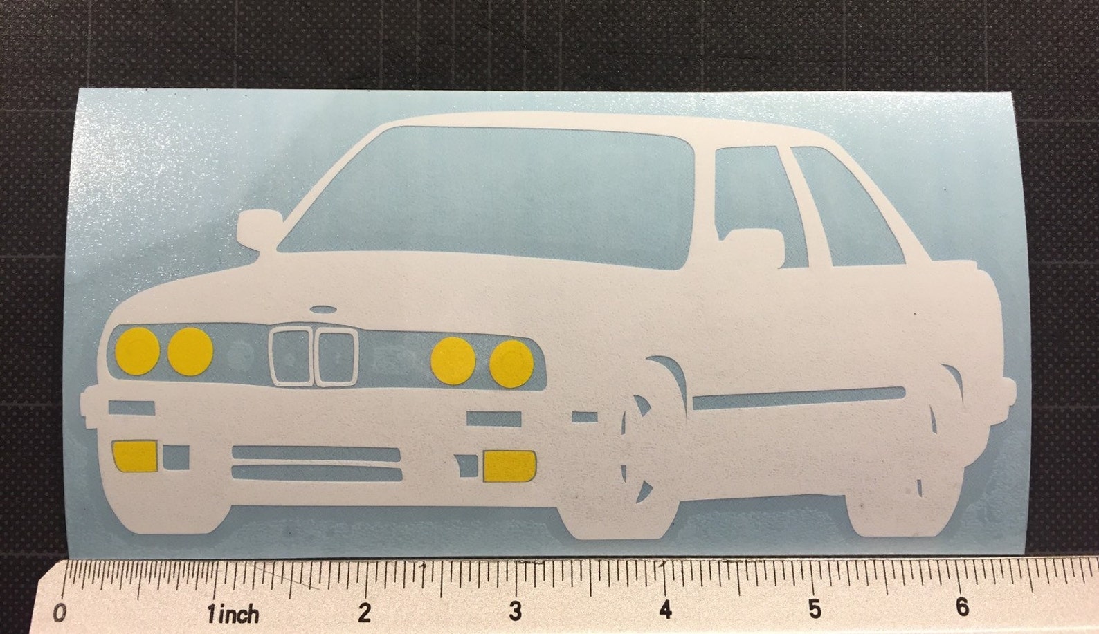 BMW E30 Vinyl Decal Sticker 3 Series 318is 325is Yellow - Etsy