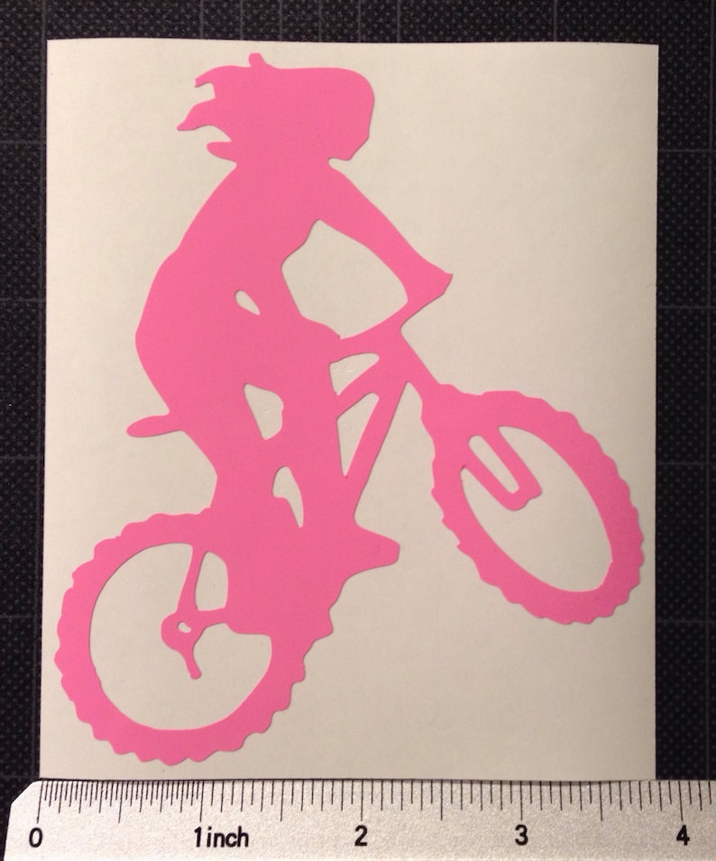 Mountain Biking Woman Vinyl Decal Girl MTN Biking Mtb - Etsy