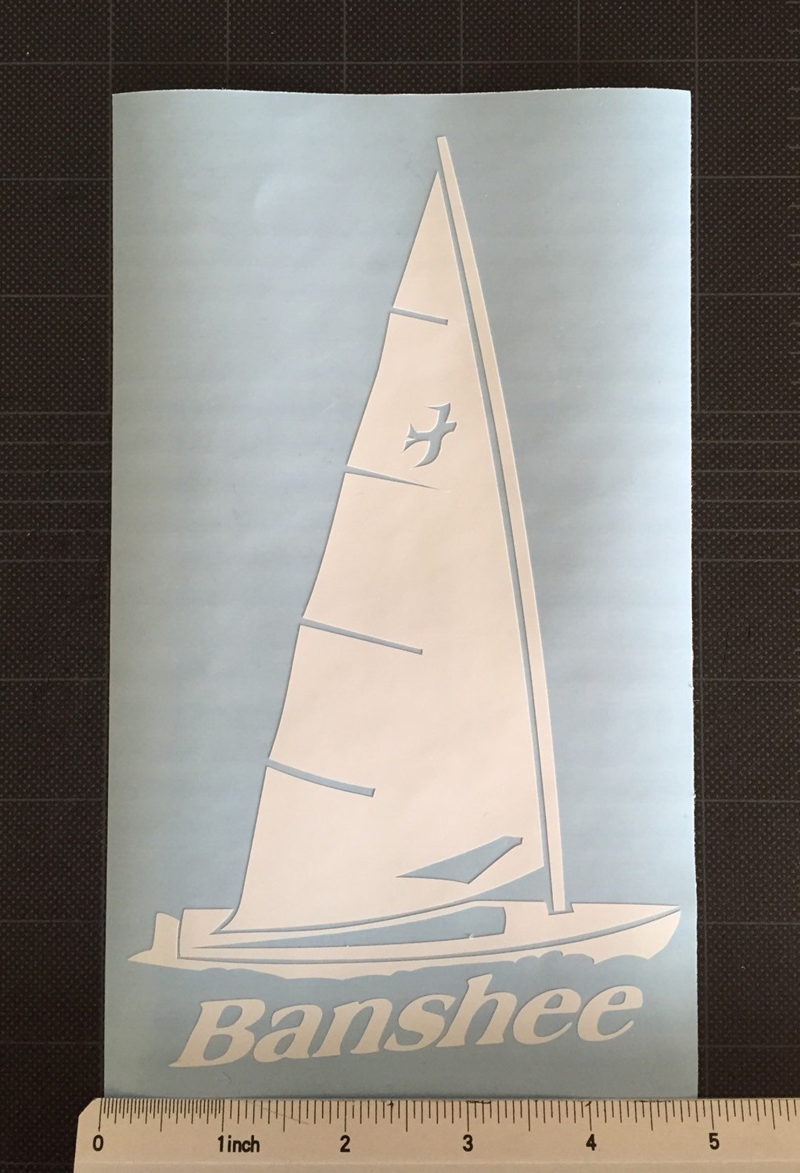 Sailboat Banshee Decal Dingy Sunfish Laser Sail Boat Sticker - Etsy