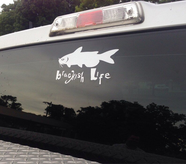 Brackish Life Vinyl Decal Sticker Salt Life Swamp Life Catfish - Etsy