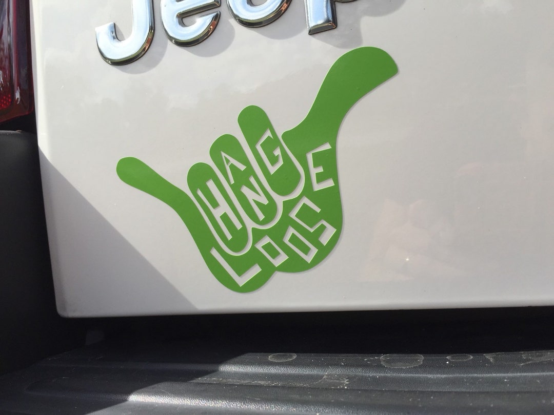 Shaka Groovy Hang Loose Surf Symbol Decal Sticker Aloha - Etsy