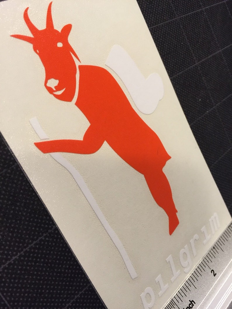Hiking Billy Mountain Goat Pilgrim Hike Trail Decal Sticker - Etsy