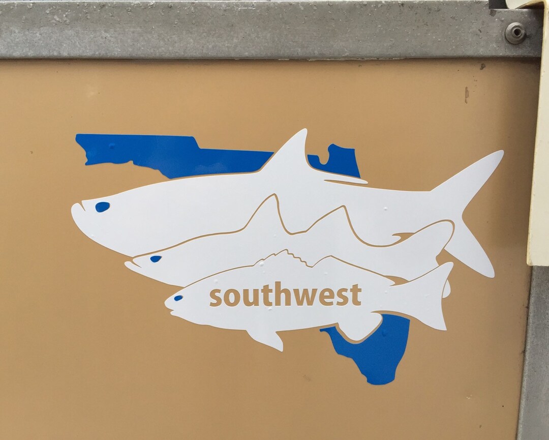 Tarpon Snook Redfish Florida Decal Sticker Fish Fishing Flats Angler - Etsy