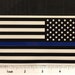 Thin Blue Line Reversed Flag Vinyl Decal American Flag Black White ...